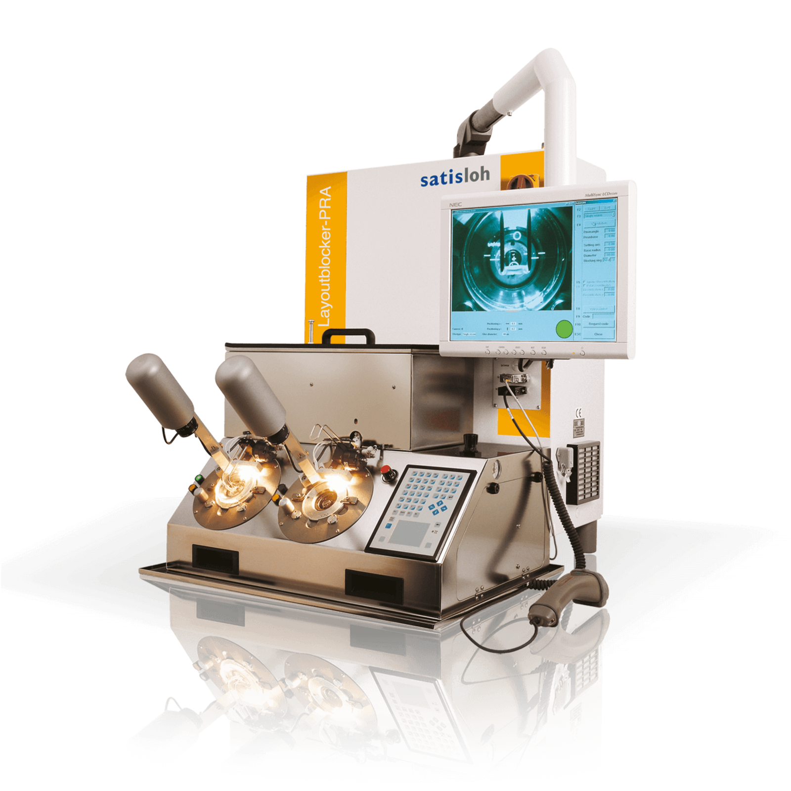 Layoutblocker-PRA | manual, alloy lens surface blocker | Satisloh