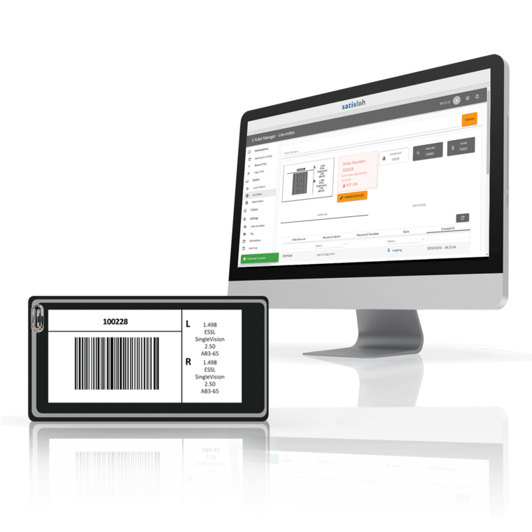E-Ticket System | Paperless job ticket solution | Satisloh